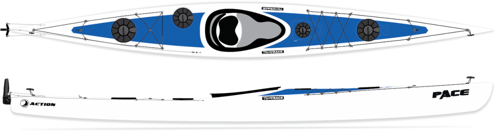Tiderace Pace Action-S - Carbon Epoxy Construction (30% Off) – SKW Kayaks